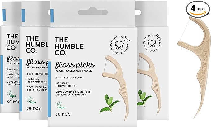 Eco Floss Picks | Mint | The Humble Co.