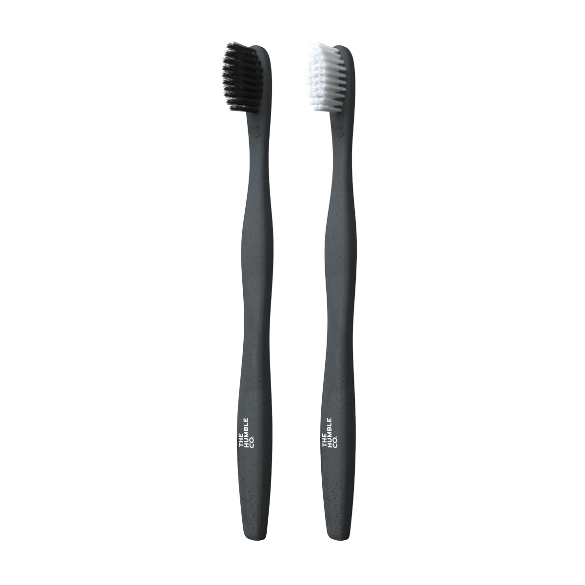 Plant Based Toothbrush | White/Black | The Humble Co.